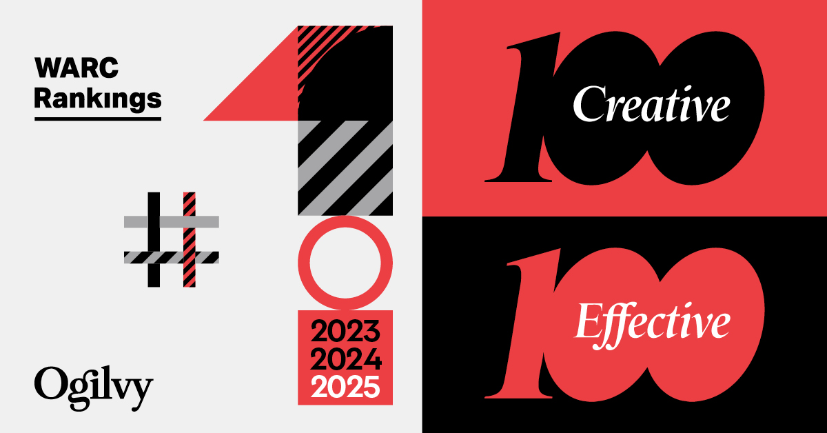 Ogilvy Tops WARC Effective 100 & Creative 100 Rankings for Third Straight Year | Ogilvy